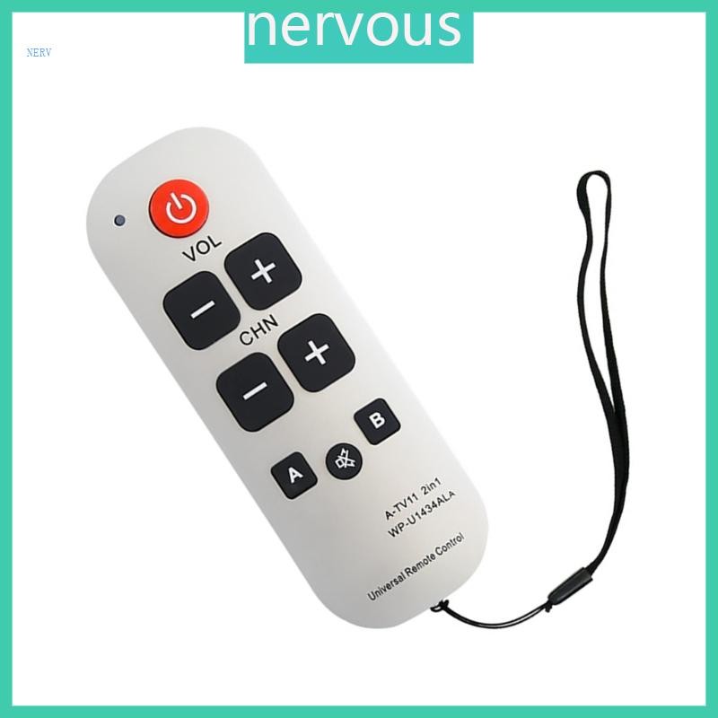 NERV Easy Setups Big Button TV Remotes Controller For Seniors With ...