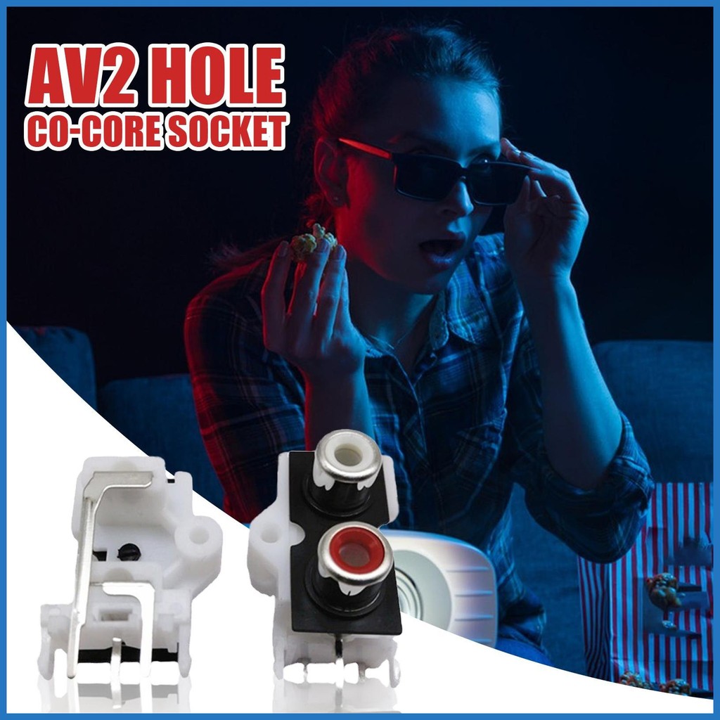 3-Pin Female Jack 3-Pin Vertical Female Socket Two-Hole Socket Stable ...