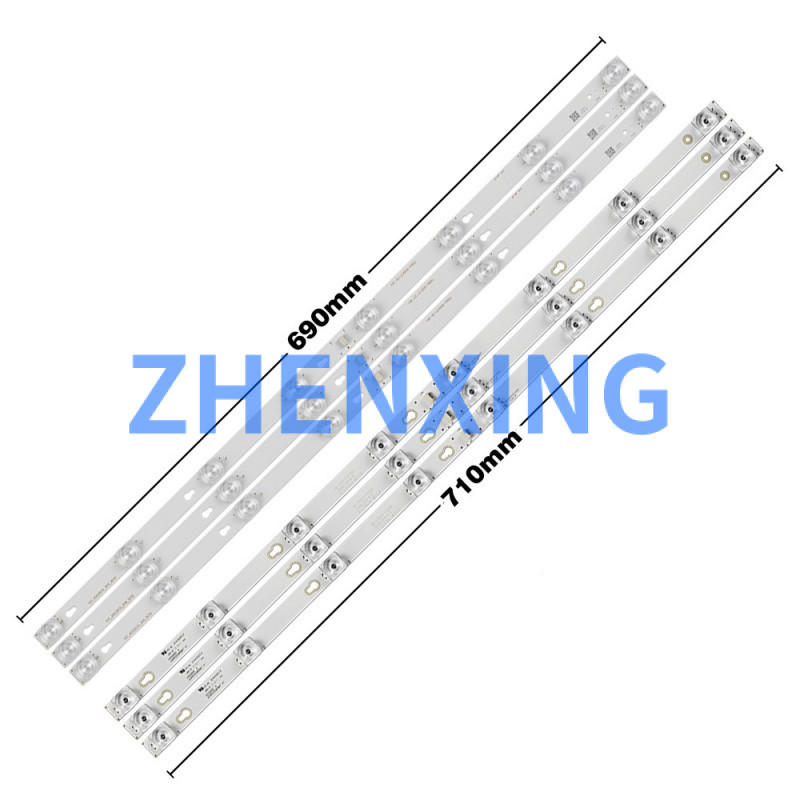 3pcs/set LED Backlight strip 8 lamp For TCL 40" TV 40HR330M08A7 V1 4C ...