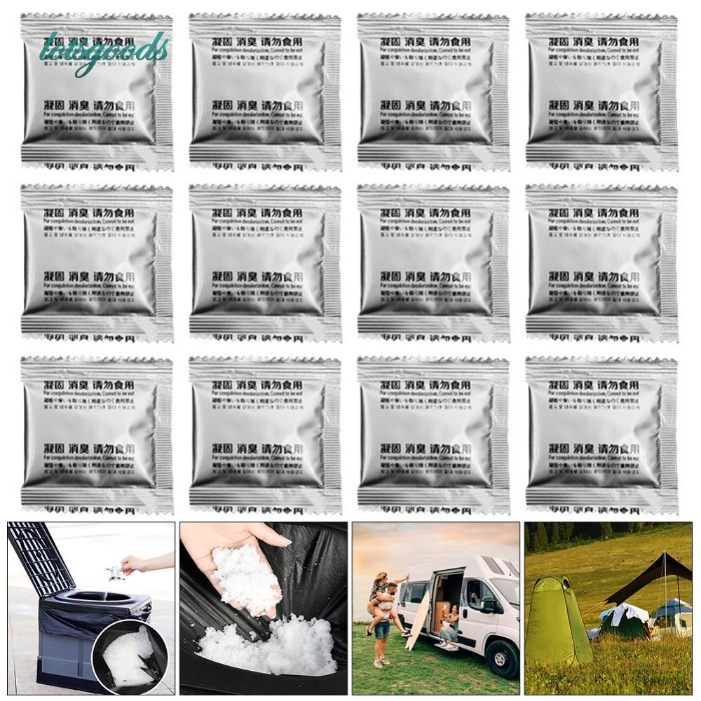 12Pcs Camping Toilet Chemicals Poo Gel Portable Toilet Powder for ...