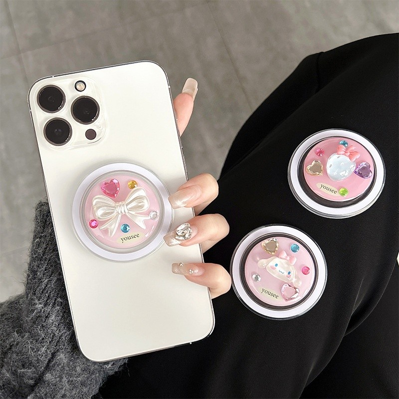 Griptok Stand Magsafe Popsocket Korean Bow Cartoon Magnetic Airbag ...