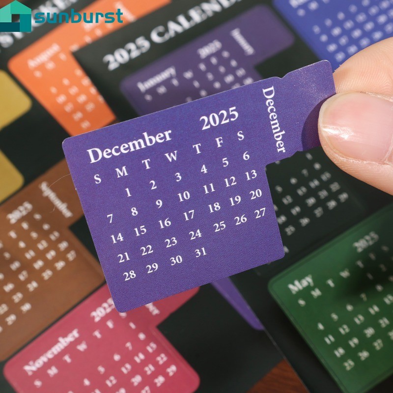 2025 Calendar Sticker - Yearly Monthly Journal Planner Index Sticker ...