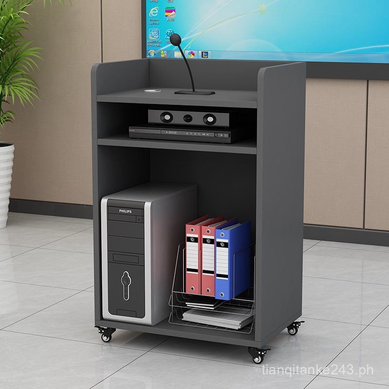 Podium Table Welcome Reception Desk Training Multimedia Rostrum Rostrum ...