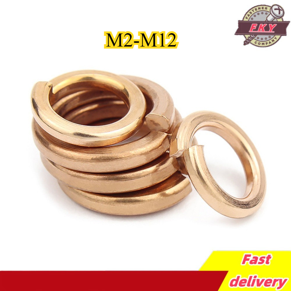 Lock Washer LW Spring Washer copper M2, M2.5, M3, M4, M5, M6, M8, M10 ...