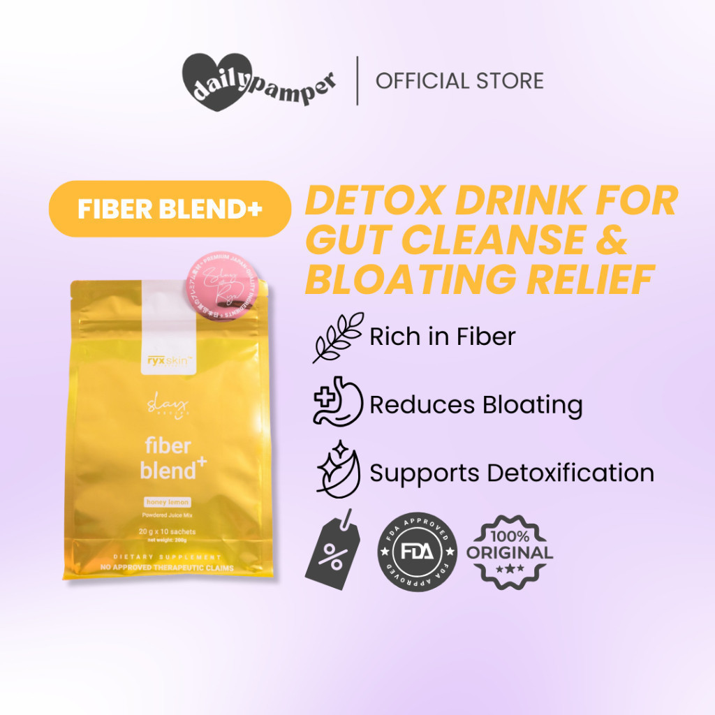 Ryx Skin Fiber Blend+ Detox Drink | Rich in Fiber | Supports Gut ...