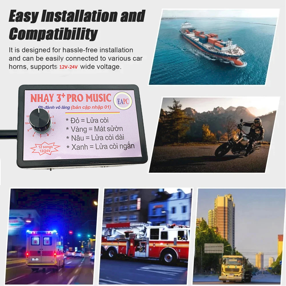 Electric Horn Speaker Sound Control Unit Durable Car Truck Air Horn ...