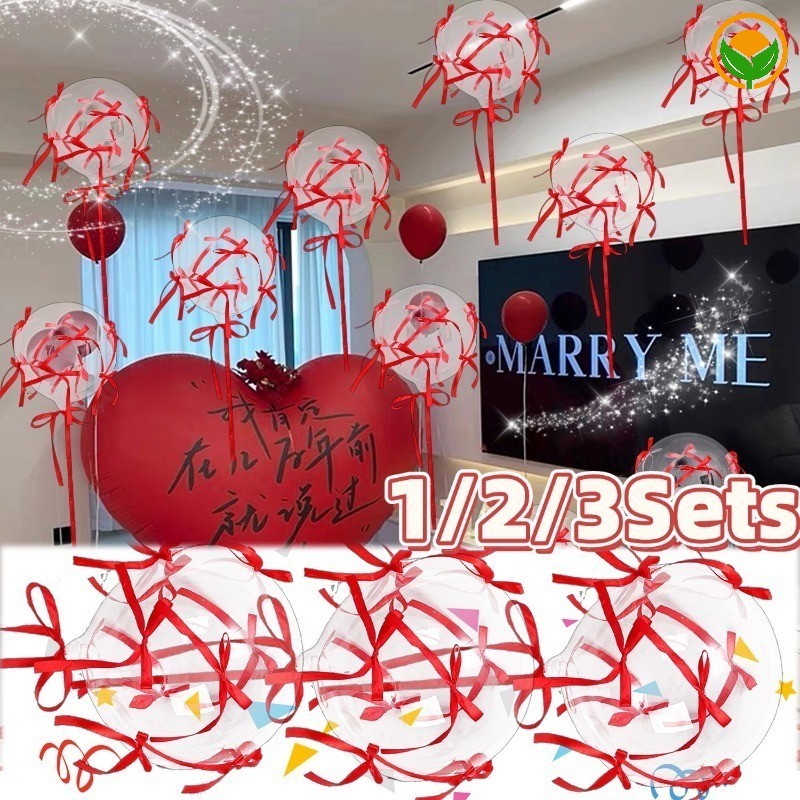 Red Pink Valentine's Day Bobo Airballoon- DIY Satin Ribbon Bows ...