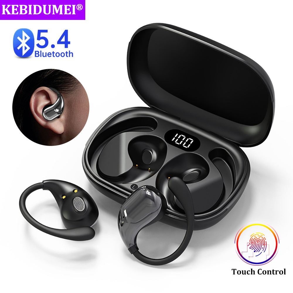 Bluetooth 5.4 Ear Hook Headphones TWS Wireless Earphones HiFi Stereo ...