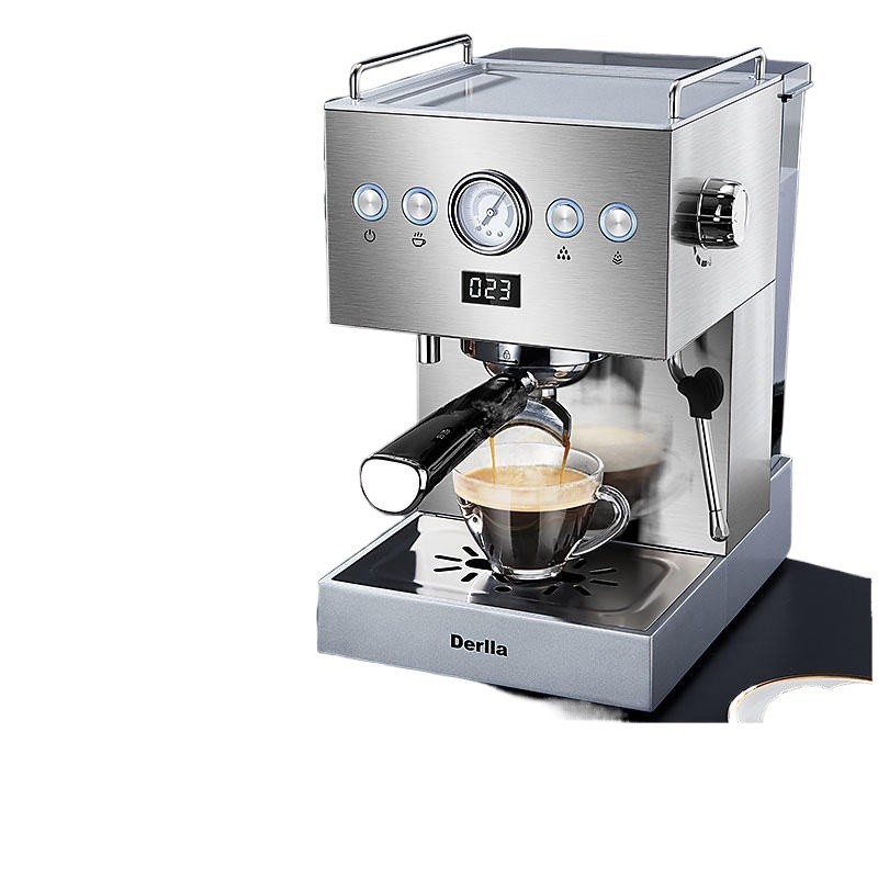ナGerman Derlla fully semi-automatic espresso machine small retro home ...