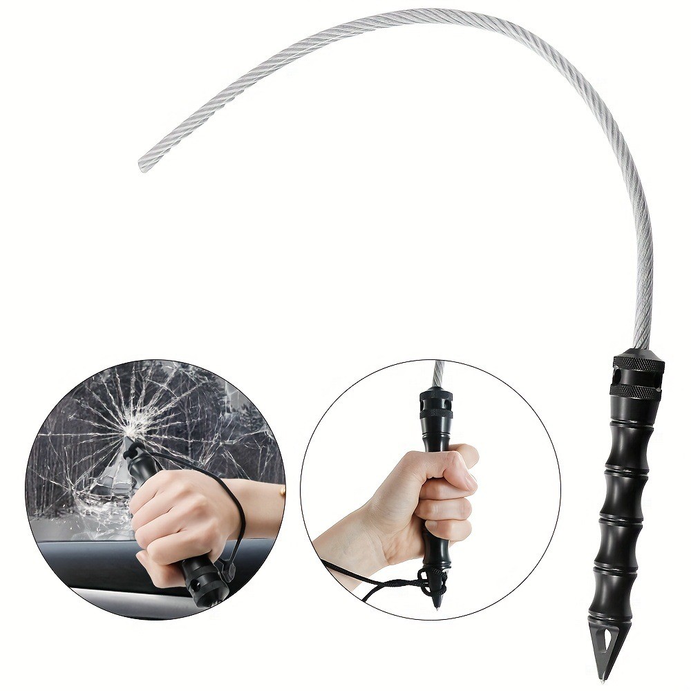 Amazon Window Breaker Self-Defense Steel Wire Whip Stinger Whip Self ...