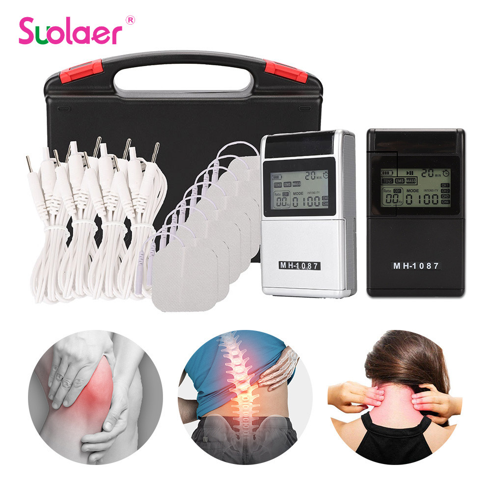 Suolaer Rechargeable 48 Modes EMS/TENS/MASSAGE Electric Muscle ...