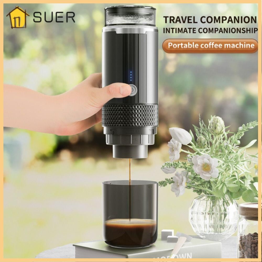 SUER1EN Portable Coffee|Wireless Electric Espresso Coffee Maker, Black ...