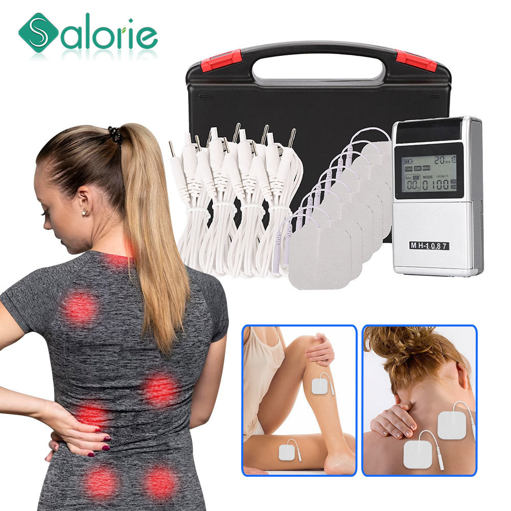 SALORIE TENS/EMS/MASSAGE Electric Body Massager Digital For Back Neck ...