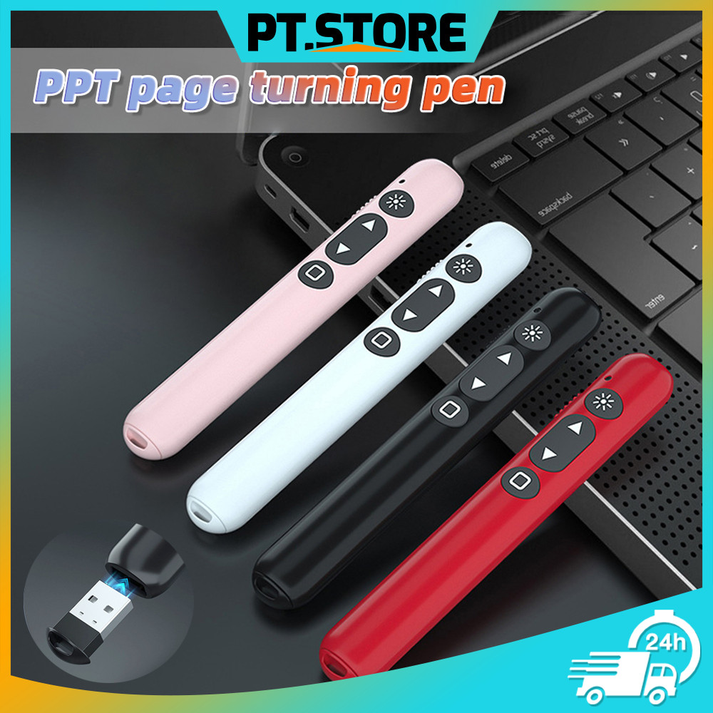 2.4GHz Wireless Presentation Clicker Powerpoint Pen USB Remote Control ...
