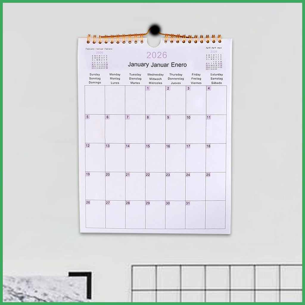 2025 Calendar Wall Calendars For 2025 Multilingual Coil Planner Agenda ...