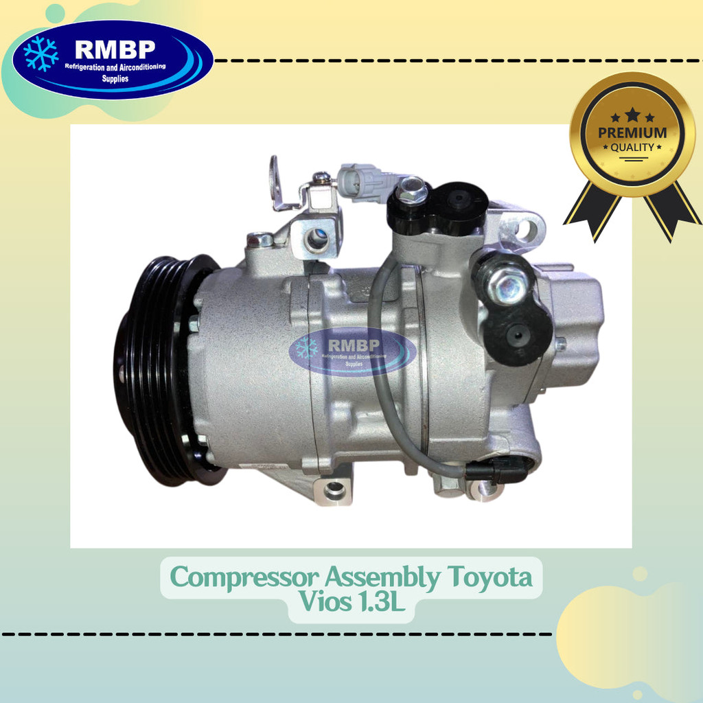 Automotive Aircon Compressor Toyota Vios 2010 - 2013 4PK MG 1.3L ...