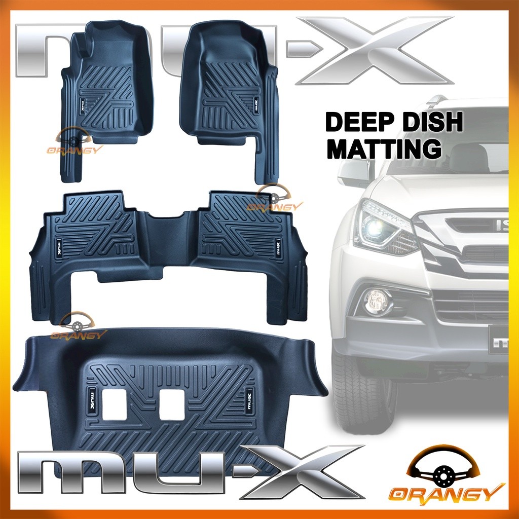 Isuzu MUX 2014 to 2020 3D / 5D OEM TPE Deep Dish Matting 2015 2016 2017 2018 2019 | Shopee ...