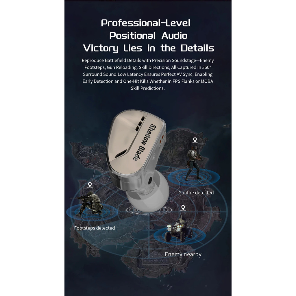 CVJ Shadow Blade In Ear Earphones 1DD+1 Vibration Switch Adjustable ...