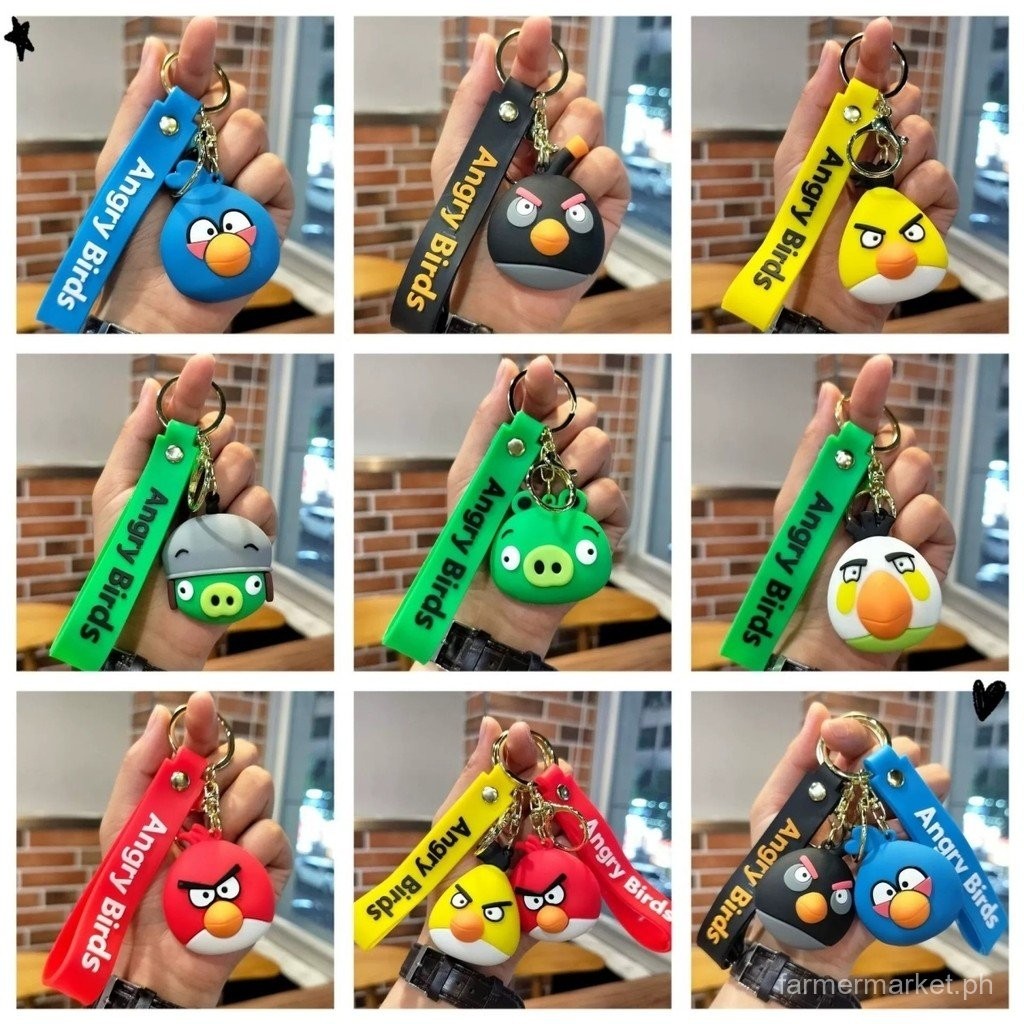 Cartoon Angry Birds Keychain Student Backpack Decoration Children's ...
