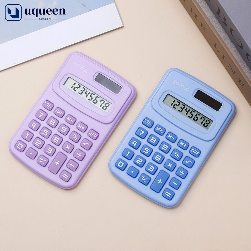 UQUEEN New Small Calculator Silent Calculator Mini Version Learning ...
