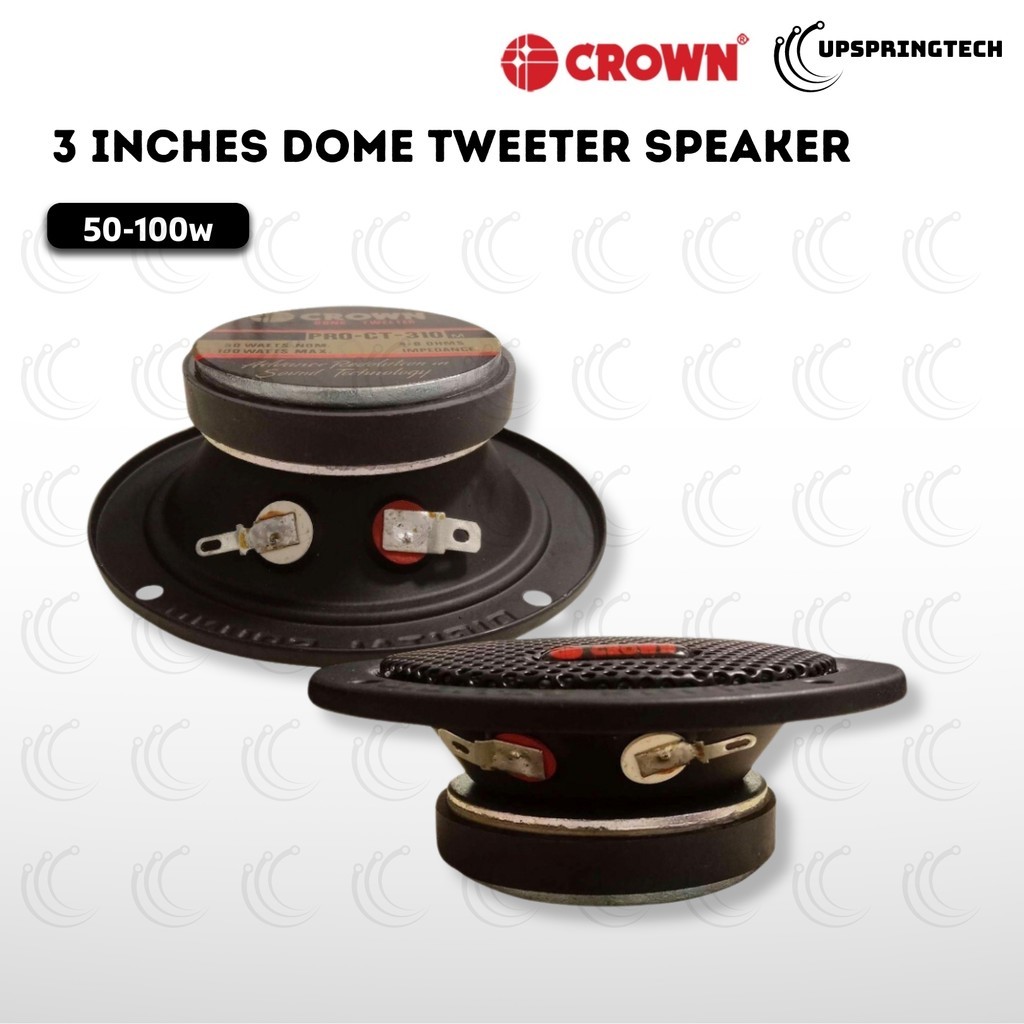 CROWN Professional Midrange & Tweeter 3inch 50-100W 8ohms PRO-CT-310 M ...