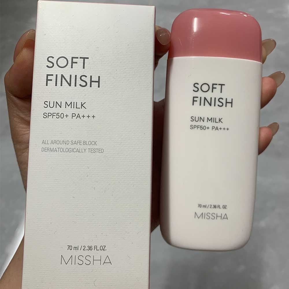 MISSHA All Around Safe sun Block Sun Milk 70ml SPF50+ soft finish ...