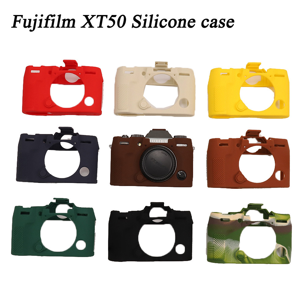 Fujifilm XT50 silicone Case Cover Camera Bag Skin For Fujifilm XT50 Fuji XT50 texture model ...