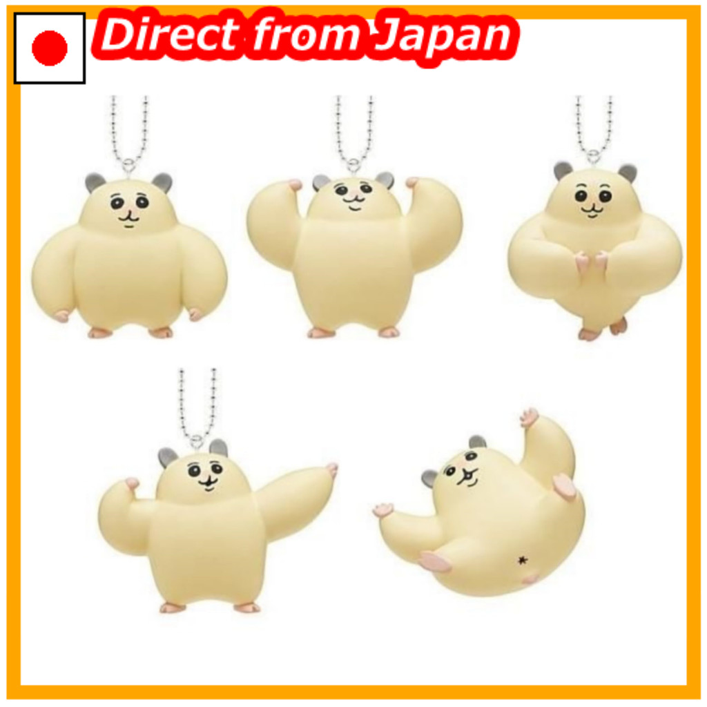 Kitan Club Muscular Ham-chan Figure Mascot x 5 types set Full Complete ...