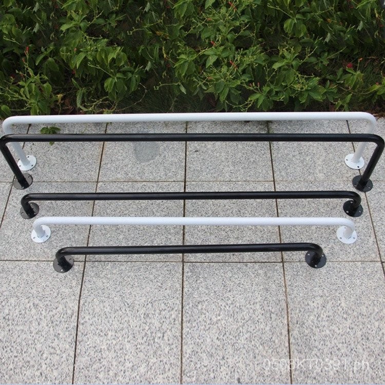 Clothes Drying Rack Ceiling Balcony Rod Fixed Single Bar Iron Simple ...