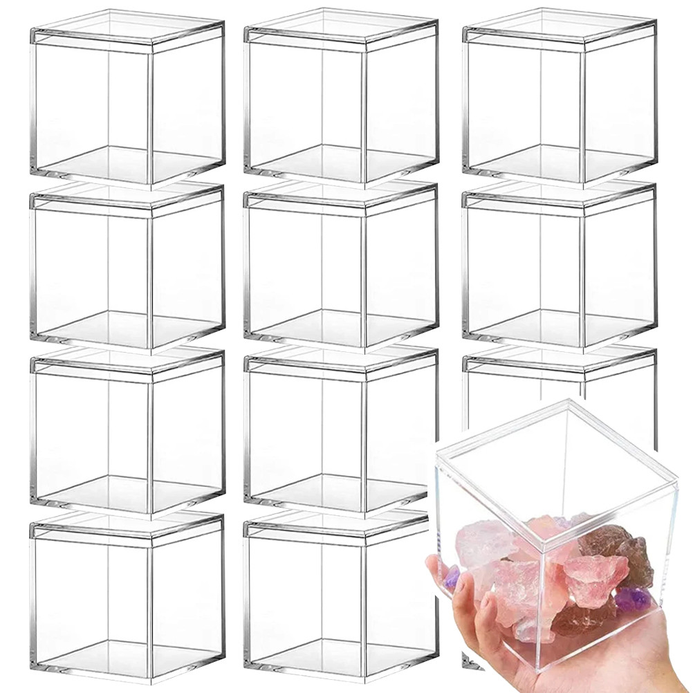 Clear Acrylic Square Box With Lids - Dried Snacks Container - Candy ...