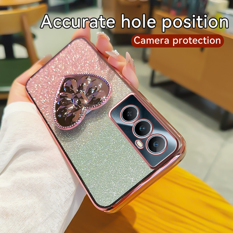 For Realme C65 4G Casing Electroplating Luxury Soft Glitter TPU Back ...