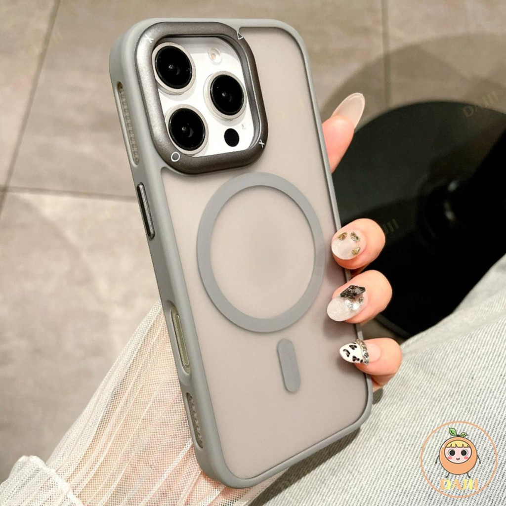DAJII Luxury Clear Shockproof Matte Case For Magnetic Wireless Charging ...