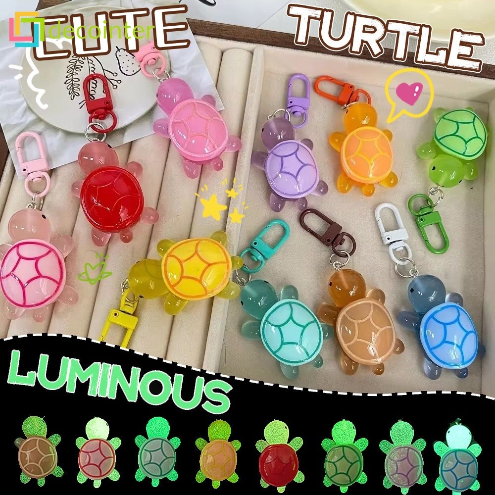 Micro Landscape Turtle Decorative Keychain - DIY Tortoise Backpack Car ...