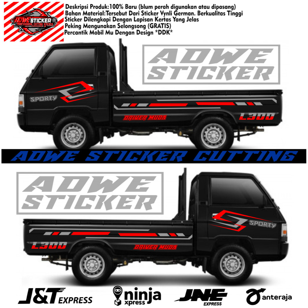 Cutting Pickup Car Stickers L300 JET Pickup L300 Striping Stickers ...