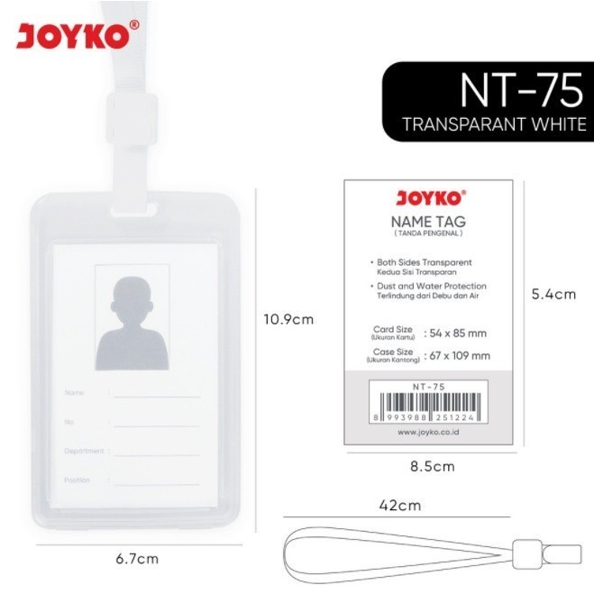 Joyko Name Tag NT-75 JK White Rope 1pc only | Shopee Philippines
