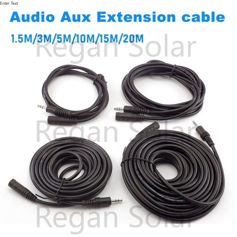 3.5mm Male to Male Stereo Audio Cable AUX Tangle-Resistant for ...