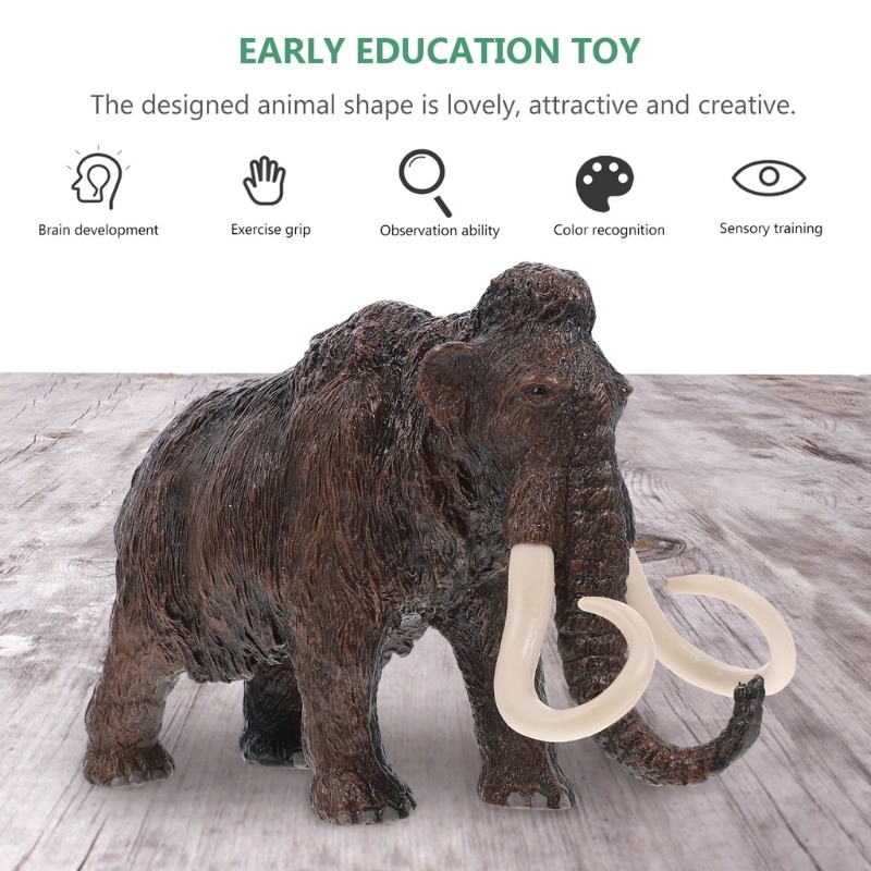 Ice Age Mammoth Toy Model Simulation Animal Elephant Model Educational ...