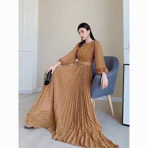 Mocha Mousse Dress Gown Pantone Color of Year 2025 Khaki Brown Elegant ...
