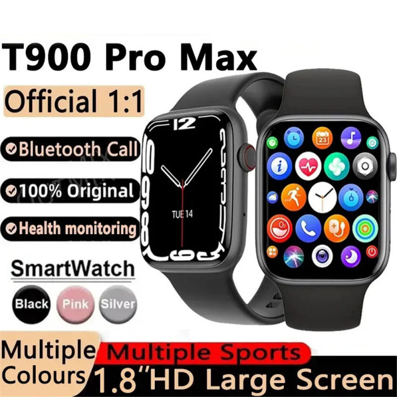 T900 Pro MAX Smartwatch Dual Button Rotary Button HD Bluetooth Large Screen | Shopee Philippines