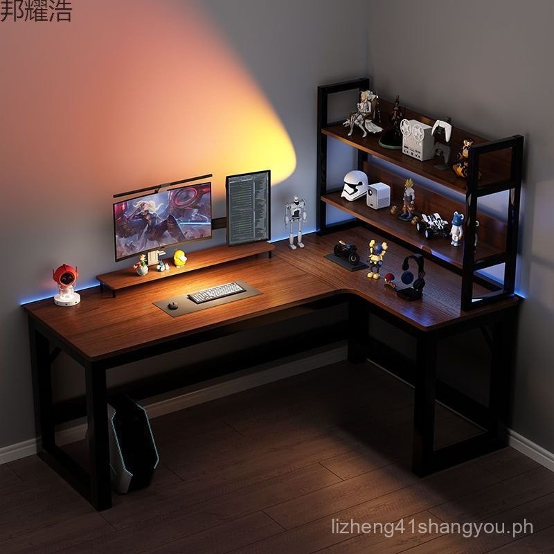 Corner Game Tables Computer Desk Desktop Home Desk Bookshelf Bedroom ...