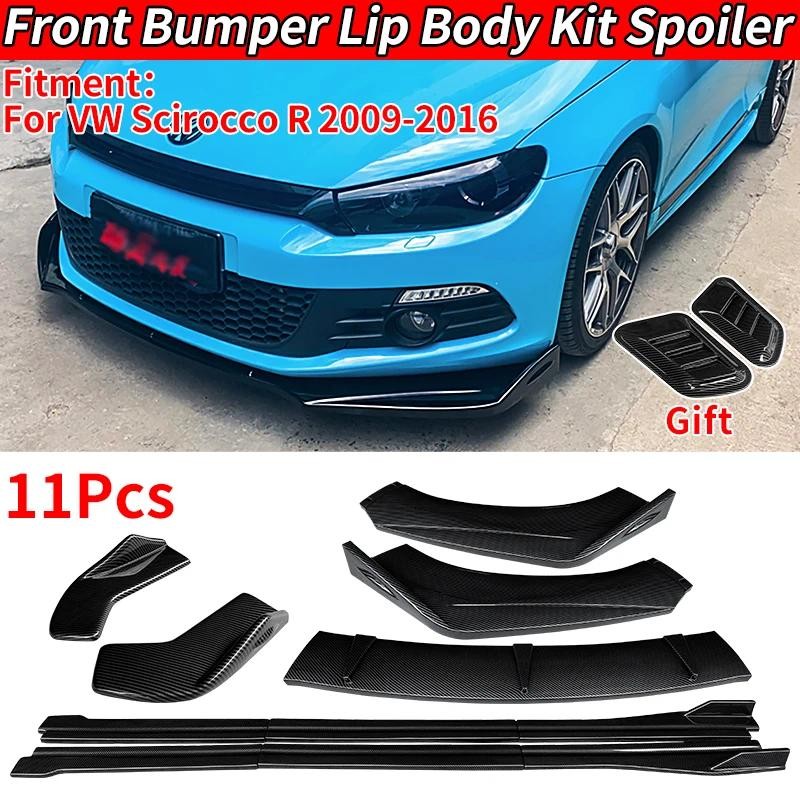 For 2009-2016 Volkswagen Scirocco R Car Body Kit Front Bumper Splitters ...
