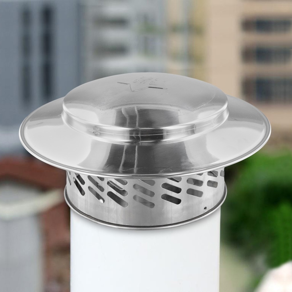 Roof Pipe Exhaust Hood Year-round Protection Fixed Base Chimney Flue ...