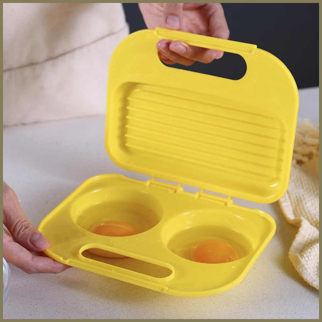 Microwave Egg Poacher Mold Quick 2 Cavity Silicone Egg Cooking Mold ...