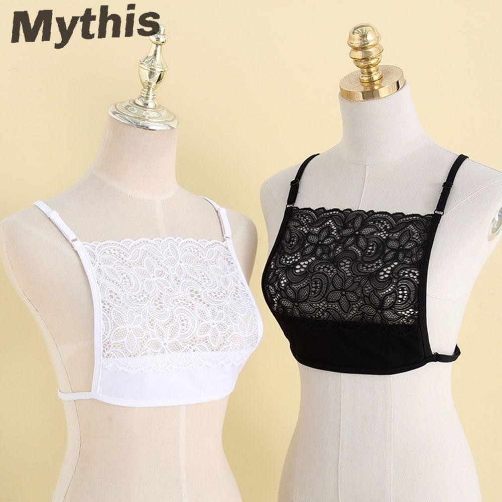 [MYTHIS] Cleavage Cover, Breathable Overlay Camisole, High-quality Lace ...