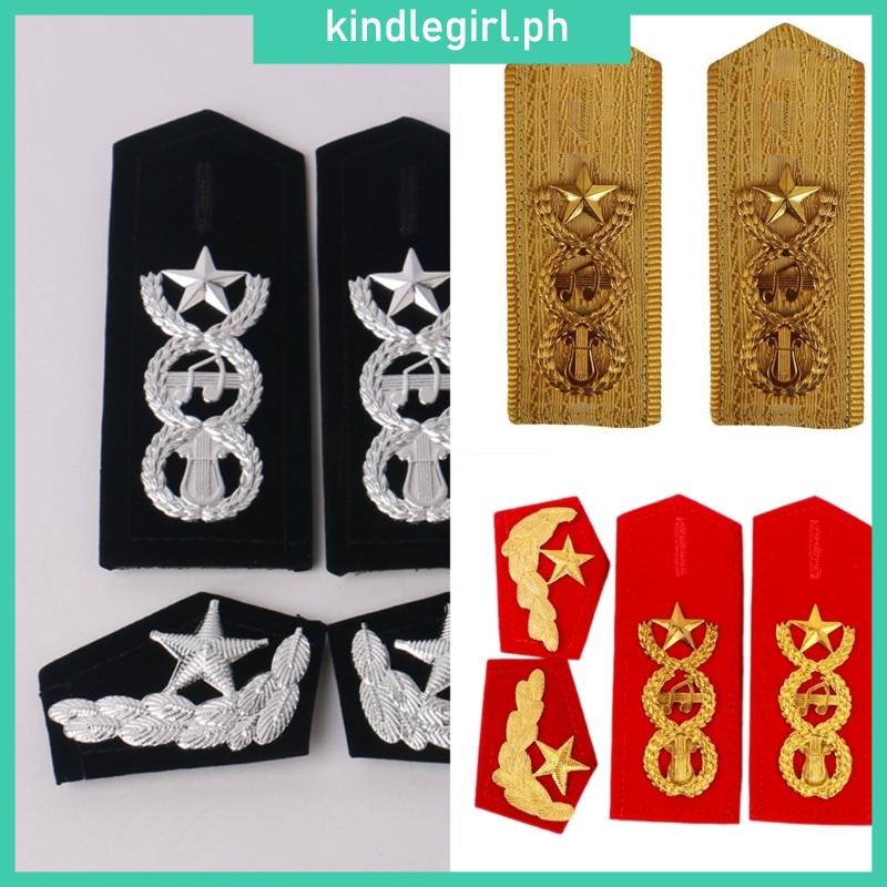 KING Uniform Shoulder Bar Shoulder Epaulet for Stage Performer Costume ...