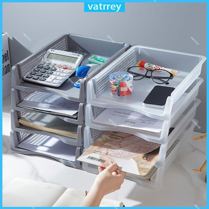 VA Stacking Document Tray Stackable Paper Letter Tray Desk Organizers ...