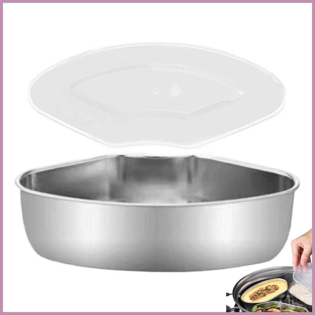 Steam Tray Fan-Shaped Stainless Steel Steaming Tray Insert Pot Food ...