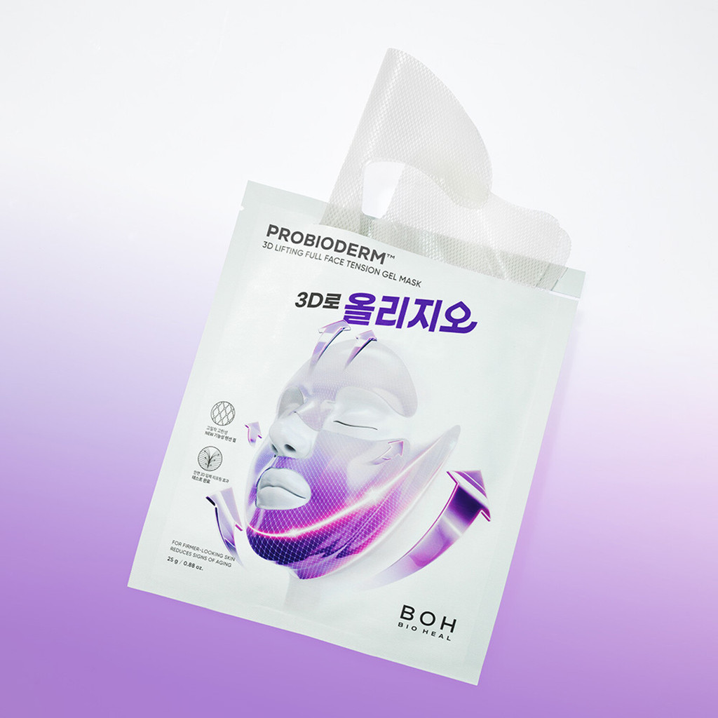 BIOHEAL BOH Probioderm 3D Lifting Full Face Tension Gel Mask Sheet 3ea ...