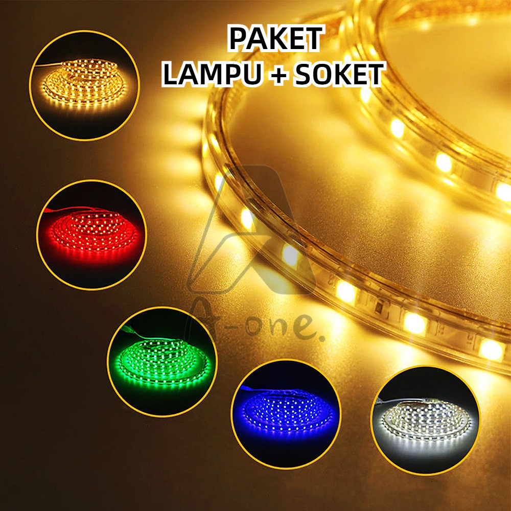 220v HOSE STRIP LED LIGHT PACKAGE COMPLETE JUST COLOK 5050 READY TO USE ...