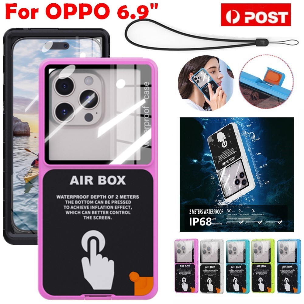IP68 Waterproof Case For OPPO Reno 11F 10 9A 8T 7Z 6 Z 5A Pro Plus 4G ...